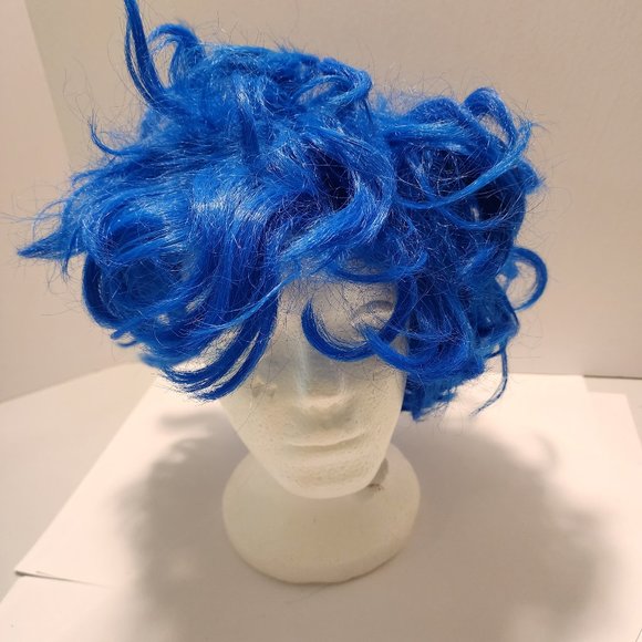 Source Unknown | Hair | Punk Bright Blue Wig With Netting | Poshmark